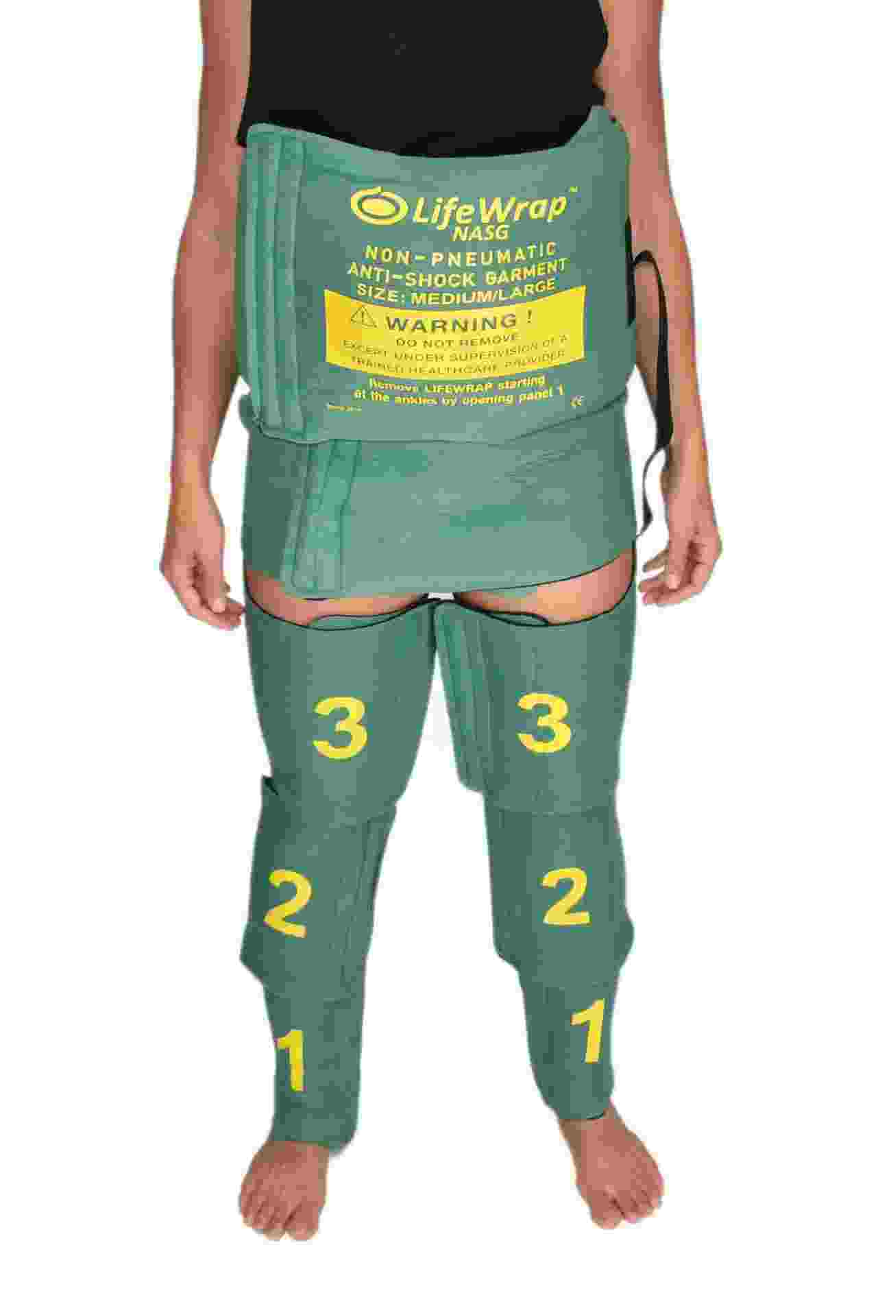 Traje antichoque no neumatico, pantalon antichoque no neumatico